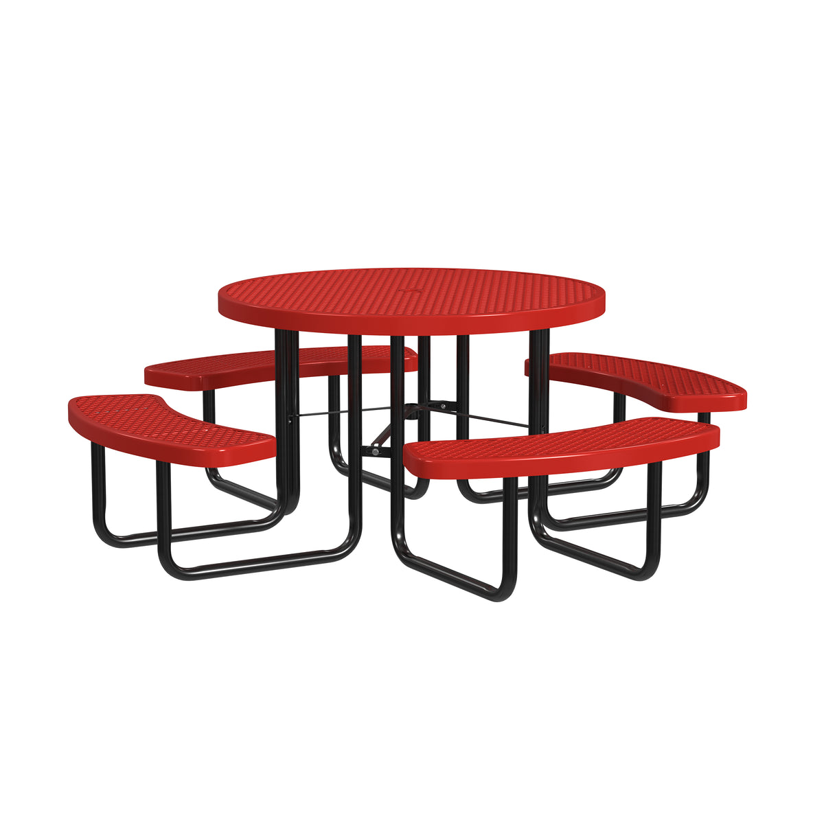 Quick Ship T46ROP 46" Round Expanded Metal Table – LeisureCraft®