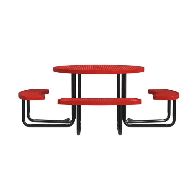 Quick Ship T46ROP-ADA 46" Round Expanded Metal ADA Table – LeisureCraft®