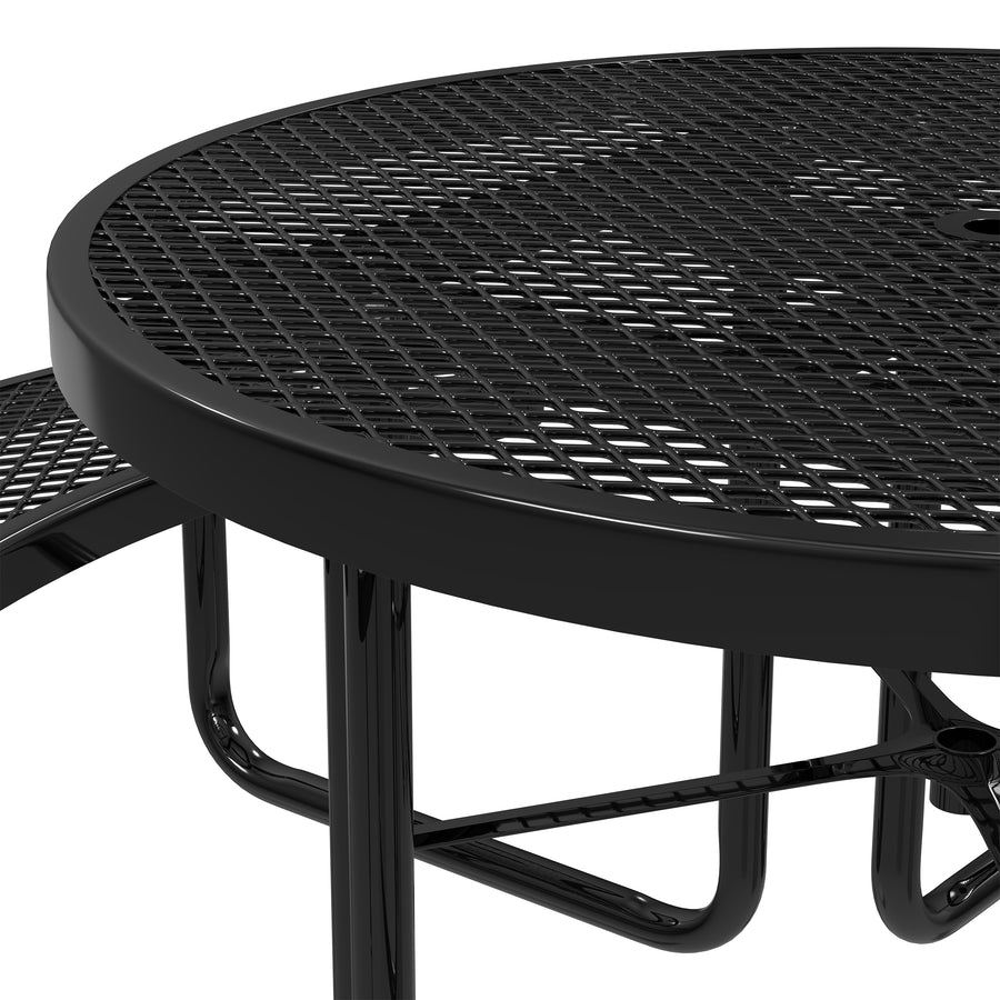 Quick Ship T46ROP 46" Round Expanded Metal Table – Leisure Craft Inc.