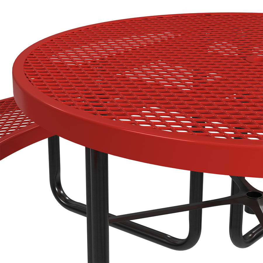 Quick Ship T46ROP 46" Round Expanded Metal Table – LeisureCraft®