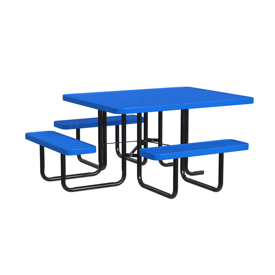 Quick Ship T46SQP-ADA 46" Square Expanded Metal ADA Table ...