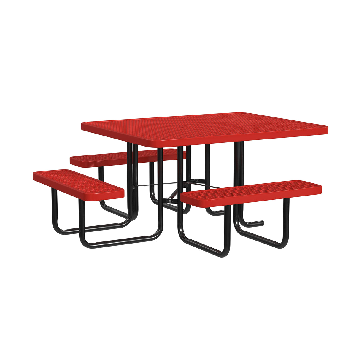 Quick Ship T46SQP-ADA 46" Square Expanded Metal ADA Table ...